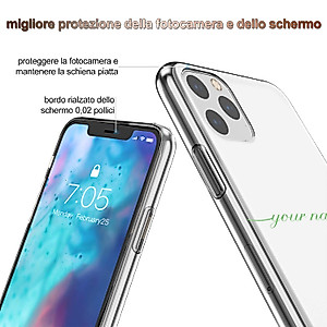 Suhctup Custom Cover for Huawei P30 PRO TPU Case with Heart Text Customizable Gift Case Ultra Thin Soft Clear Silicone Fashion Shockproof Case (Green)