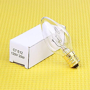 PortPlugs 12 Pack 25 Watt Bulbs for Scentsy Plug-in Nightlight Wax Warmers, Home Fragrance Wax Diffusers & Salt Lamps, 120 Volt Bulk Bulb Replacements