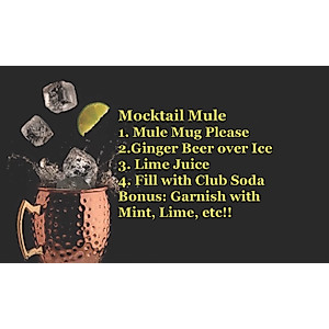 Easy Order Mocktail Cards, 20 Count Variety Pack - Hand to Bartender Or Server to Get Exactly What You Want - Mocktail Recipe Book for Dry January (Mocktail Variety Pack)