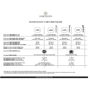 Lusie's Linen Yarn - 100% Linen - 1.15 lb (18oz) Cone - Not Dyed Gray Yarn - for Weaving, Crocheting, Knitting, Embroidery (2-PLY)