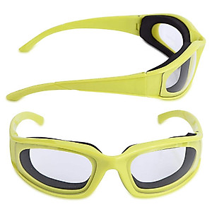 Kitchen Goggles, Anti-Spicy Onion Cutting Goggles Protective Glasses Eye Protector Kitchen Gadget BBQ Glasses Grilling Goggles, Green