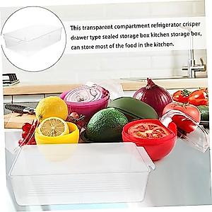 CIYODO Freezer Storage Organizer 5 Compartment Food Containers Lids for Refrigerator