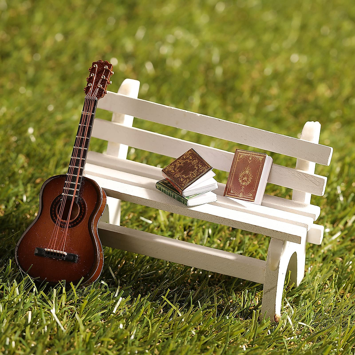 Molain Miniatures Dollhouse Books, 1:12 Scale Mini Books, Model Decoration for Dollhouse Accessories Boys and Girls Play Entertainment Supplies (12 Pcs)