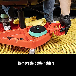 Maxshine Detailing Stool – Heavy Duty Car Detailing Chair, Adjustable Height, Multifunctional Holders, Ergonomic Seat, Maximizing Your Mobility and Convenience for Storing Car Cleaners and Tools