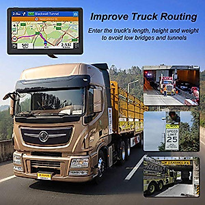 OHREX GPS Navigation for Truck RV Car, 7-inch Latest 2023 Maps (Free Lifetime Updates), Truck GPS Commercial Drivers, Semi Trucker GPS Navigation System, Custom Truck Routin, Driver Alerts
