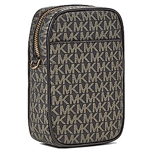 Michael Kors Blaire Small North/South Chain Camera Crossbody Black/Gold One Size