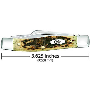 Case Medium Amberbone CV Stockman Pocket Knife, Chrome