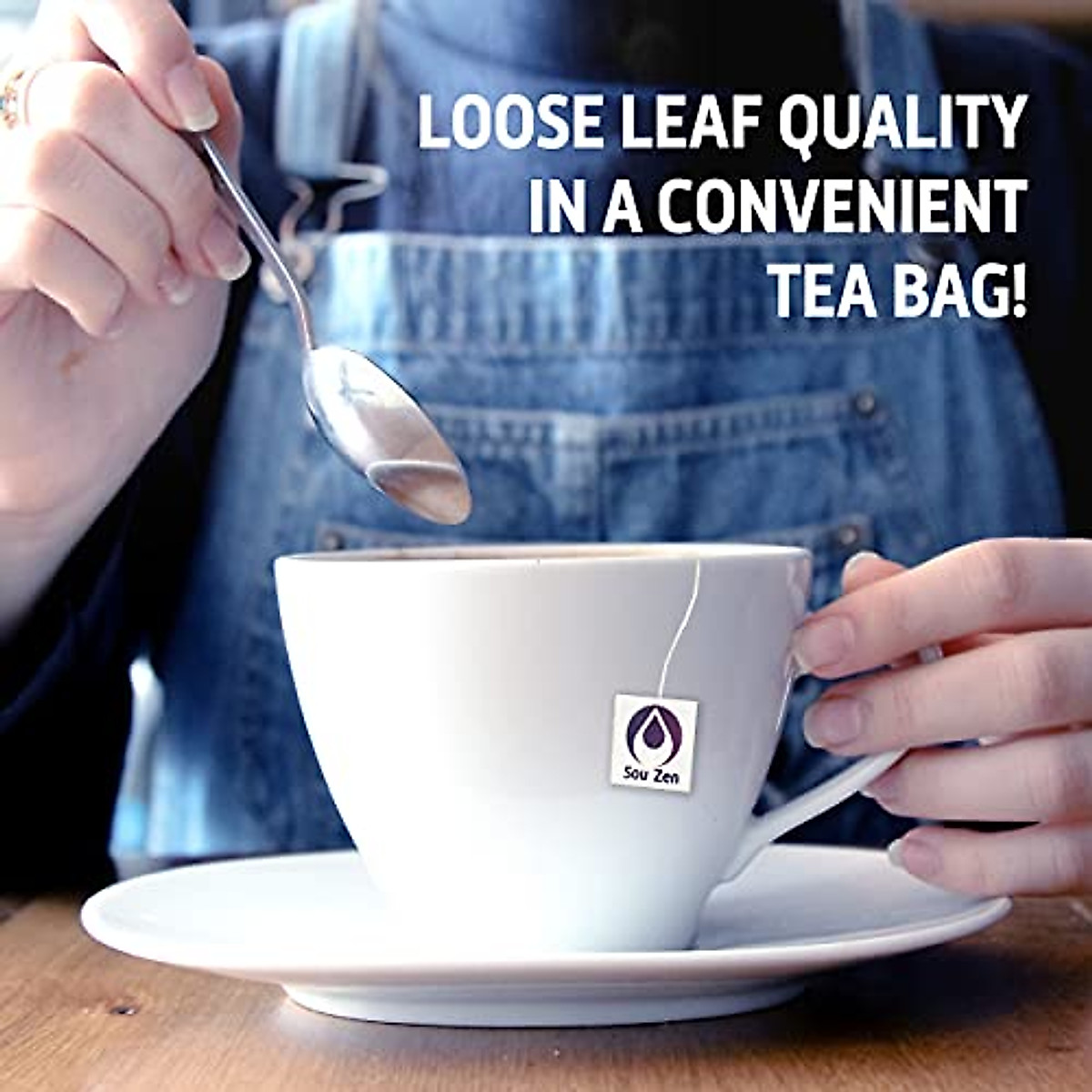 Sou Zen Earl Grey Lavender Tea 30 Corn-fiber Pyramid Tea Bags | Premium Quality Tea Leaves and Flowers | Raw and Naturally Organic Ingredients | Energizing and Revitalizing Tea with No Additives