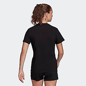 adidas Women's Soccer Logo Tee, Black, X-Small