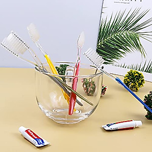 skourvut Disposable Toothbrushes with Toothpaste Individually Wrapped 5 Colors Bulk Toothbrush and Toothpaste 10g for Homeless,Shelter,Air Bnb/Hotel/Guest Apartment (30)