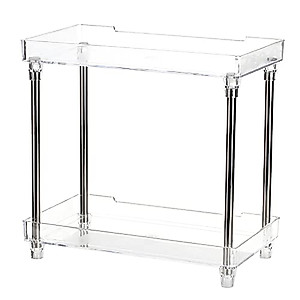 Andoer Two Tiered Organizer, 2 Tier Bathroom Organizer Countertop, Tier Organizer for Bathroom Vanity Countertop