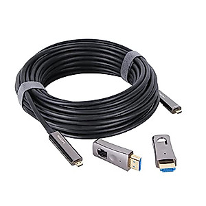 VCOM 4K HDMI Cable 50FT with Detachable Connectors, High Speed 18Gbps HDMI 2.0 Braided HDMI Cord with 4K@60Hz, HDCP 2.2, for Laptop, Monitor, PS5, PS4, Xbox One, Fire TV, Apple TV & More