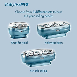 BaBylissPRO Jumbo Hot Rollers, Nano Titanium Hair Styling Tools & Appliances, 12 Count, (Pack of 1) BABNTCHV15