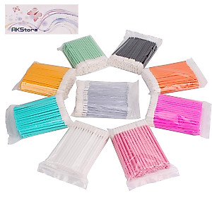 AKStore 200 Pcs Disposable Lip Brushes Make Up Brush Lipstick Lip Gloss Wands Applicator Tool Makeup Beauty Tool Kits Pink