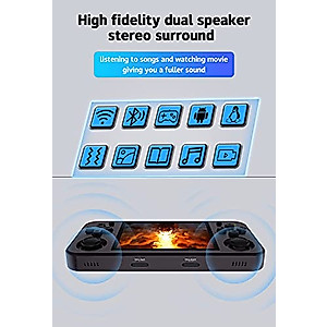 RG353M Handheld Game Console , Aluminum Alloy CNC Process Dual OS Android 11 + Linux System Support 5G WiFi 4.2 Bluetooth Built-in 64G SD Card 4452 Games U.S. Seller! (Anbernic RG353M Purple)