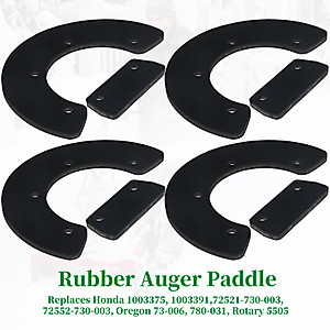 NICHEFLAG HS35 Paddles with 22431-727-013 Belt 23161-952-771 Belt Replace Honda HS35 Paddles, Honda HS35 Snowblower Paddles, 1003375, 1003391, 72521-730-003 72552-730-003 for Honda HS35A Snow Throwers