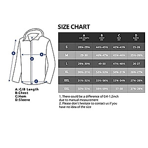 Little Donkey Andy Men's Waterproof Running Cycling Rain Jacket Reflective Raincoats Packable Windbreaker Removable Hood Black S