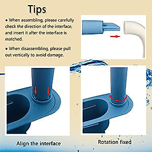 ALMDA Telescopic Sink Storage Rack, Drain Rack for Kitchen Sponge Holder and Soap, with Dishcloth Hanger Expandable Organizer Rack Storage Drain Basket for Home Bathroom (Black)