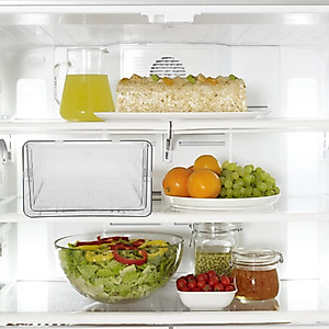 Angoily Refrigerator Storage Box Stackable Storage Drawers Refrigerator Storage Bin Drawer Refrigerator Organizer Bin Drawer Stackable Storage Bin Drawer Superimposed Crisper Plastic