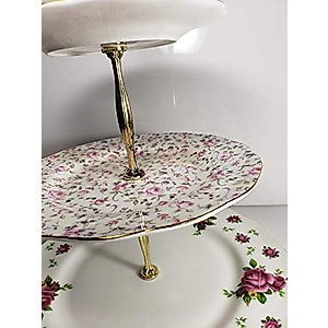 Royal Albert New Country Roses White Cake Stand Three-Tier