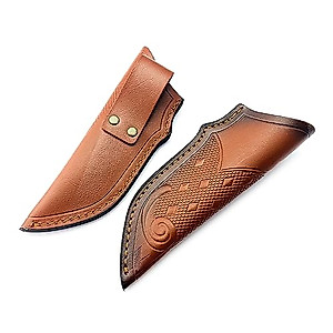 Pocket Sheath Handmade Pouches Leathers Holsters Straight Holder Outdoor Carry Sheath Tool Easy To Use