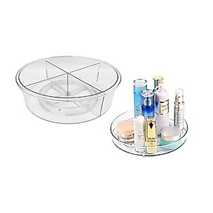 Sedmoon Lazy Susan Cabinet Organizer 2 Pack (12''&9''), Rotating Spice Rack Kitchen Storage Cosmetic Makeup Organizers for Pantry, Countertop, Fridge, Vanity, Bathroom