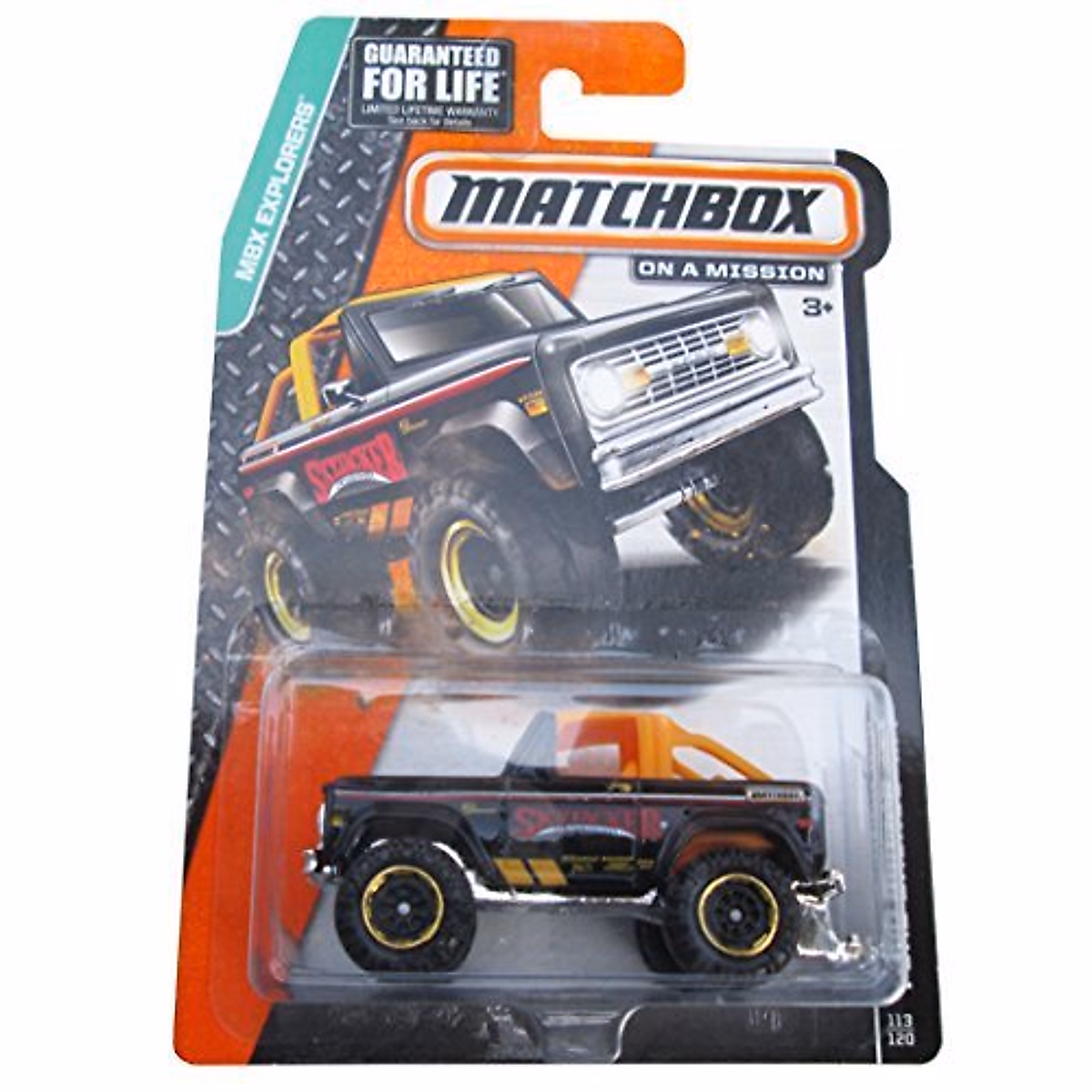 Matchbox MBX Explorers Ford Bronco 4X4 - 1972 Black #113/120