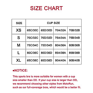 MotoRun Womens Push-up Padded Strappy Sports Bra Cross Back Wirefree Fitness Yoga Top Red-383 M