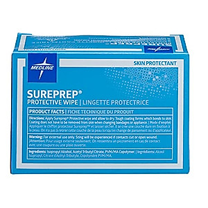 Medline Wipe Protectant Skin Sureprep, 50 Count