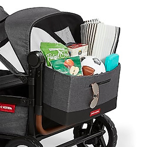 Radio Flyer Voya Stroller Wagon, 4 Seater Wagon Stroller for Kids with Low Sides, Baby Stroller Wagon, Quad Stroller