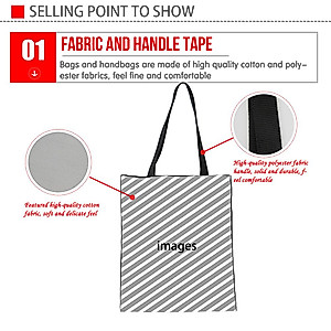 HUGS IDEA Women's Linen Tote Basg Cute Dachshund Canvas Totes Handbag Eco-friendly Shopping Shoulder Bag