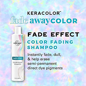 Keracolor Fade Effect Color Fading Shampoo - Works with Semi-Permanent Direct Dyes to Bring Down Color Intensity, 9.75 Fl Oz (Pack of 1)