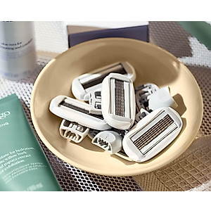 margaret Flamingo 5-blade Razor Replacement Blade Cartridge (8 Cartridges), 8 Count (Pack of 1)