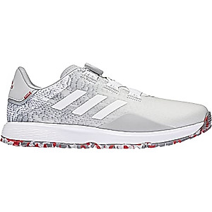 adidas Men's S2G Spikeless BOA Golf Shoes, Grey Two/Footwear White/Grey Three, 12.5