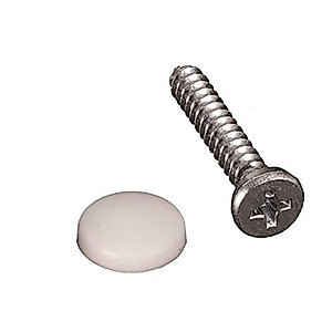 RV Designer H618, Dashboard Screws with Caps, White, 14 Per Pack, Interior Hardware