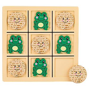 Rite Lite Passover Tic Tac Toad Game | Pesach Seder Tic Tac Toe Educational Plagues Frogs For Kids Game Night Jewish Holiday Party Hours of Fun!