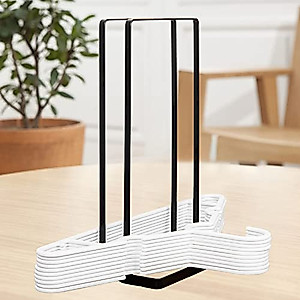 Hanger Organizer Stacker, Hanger Storage Organizer, Hanger Stacker for Closet Laundry Room,Holds up 110 Wire Clothes Hangers,Hanger Storage Rack Holder for Laundry Room Closet Dry Cleaning Room