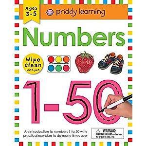 Wipe Clean Workbook: Numbers 1-50: Ages 3-5; wipe-clean with pen (Wipe Clean Learning Books)