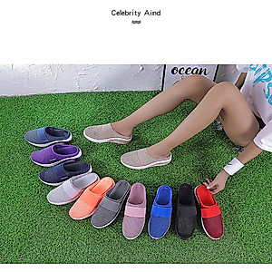 Kapley Azfleek Shoes, Azfleek Women Comfortable Air Cushion Slip-On Orthopedic Walking Sandals (Dark Blue, Adult, Women, Numeric_8, Numeric, us_Footwear_Size_System, Medium)