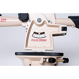 David White LT6-900 Meridian 22X Optical Level-Transit Kit (10ths), Black
