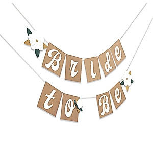 Bride to Be Banner - Magnolia Floral Bride to Be Banner, Bridal Shower Decorations, Miss to Mrs Banner, Bachelorette, Engagement and Wedding Party Decorations
