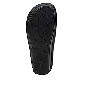 Alegria Womens Vienna Oiled Black Leather Sandal 8-8.5 M US