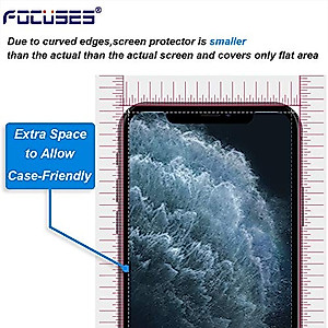 Focuses Screen Protector for iPhone 11 Pro Max, iPhone XS Max, Anti-blue Light Temper Glass Film [Eye Protection ] for iPhone Pro Max/XS Max-3Pcs