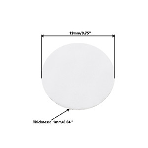 Foam Lid Liner,ULIFESTAR Waterproof Pressure Sensitive Sealer,Round Jar Inserts Sealer,Foam Resistant Tamper Bottle Seals Gasket,Pressure Activated Seals (300pcs, 19mm/0.75")