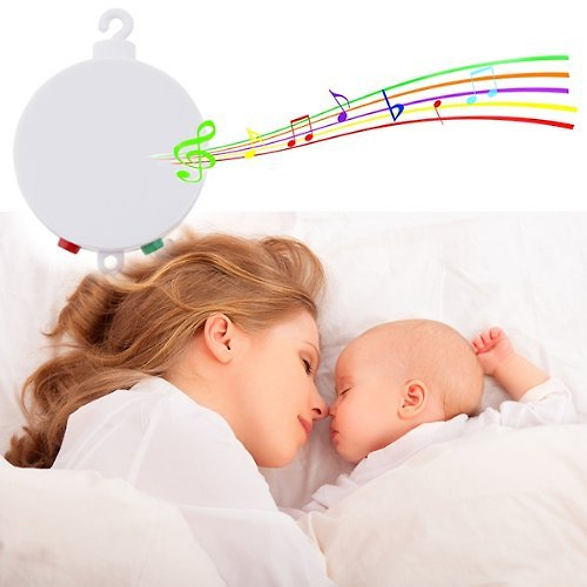 Baby Musical Mobile, AGPtek Battery-Operated Baby Bedding Rotary Music Box Plays Twelve Tunes