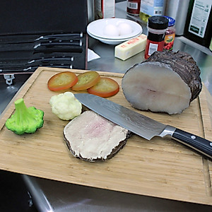 Berghoff Antigua 5Pc Knives With Case German Steel Etched Blade Ergonomically Designed Triple-riveted Handle Sharp & Well Balanced Satin Finish