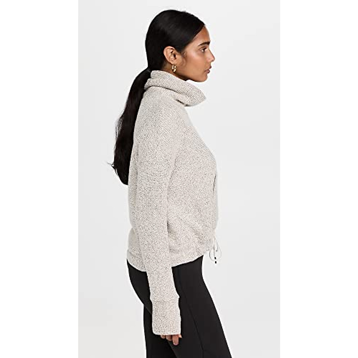 Sweaty Betty Women's Restful Boucle Textured Pullover Sweatshirt White
