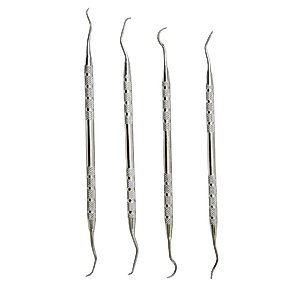 Tipton Stainless Steel Picks with Double Facing Sides for Firearm Cleaning and Maintenance, Set of 4
