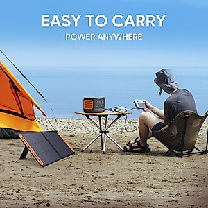 Jackery Solar Generator 300 Plus Portable Power Station with 1X SolarSaga 100W Solar Panel, 288Wh Backup LiFePO4 Battery, 300W AC Outlet for RV, Outdoors, Camping, Traveling, and Emergencies