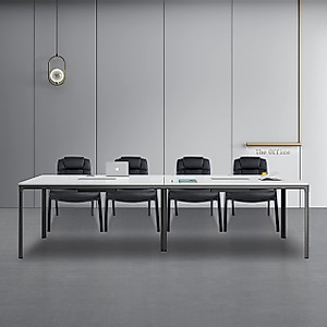 CLATINA Big & Tall 500 lb. Guest Chair, Leather Reception Chairs with Padded Arm Rest for Waiting Room Office Home and Meeting Conference-Black